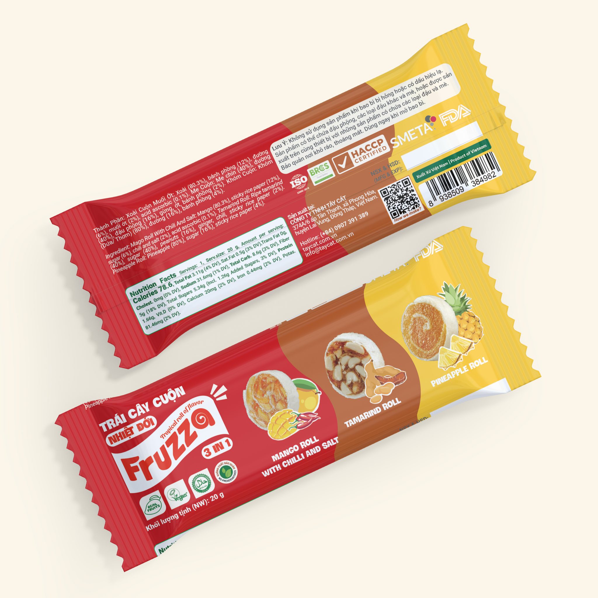 TRÁI CÂY CUỘN NHIỆT ĐỚI - FRUZZA 3 IN 1, BÙNG NỔ HƯƠNG VỊ!